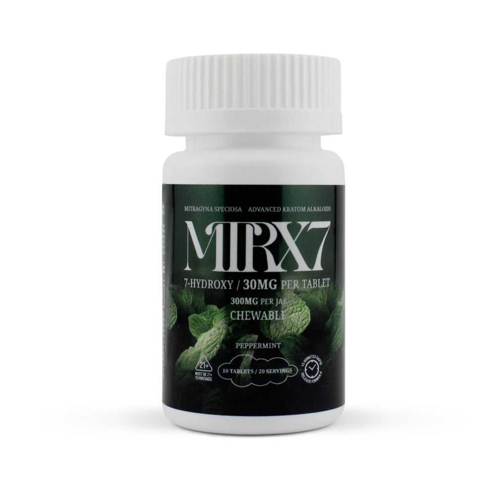 Buy MTRX7 7-Hydroxy Extract Chewable Tablets Peppermint 30mg ...