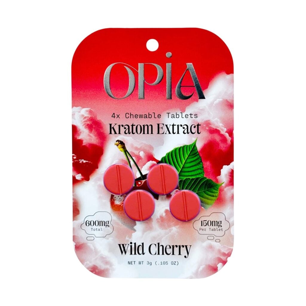 Buy Opia Kratom Extract Chewable Tablets Wild Cherry 150mg - KratomGala.com
